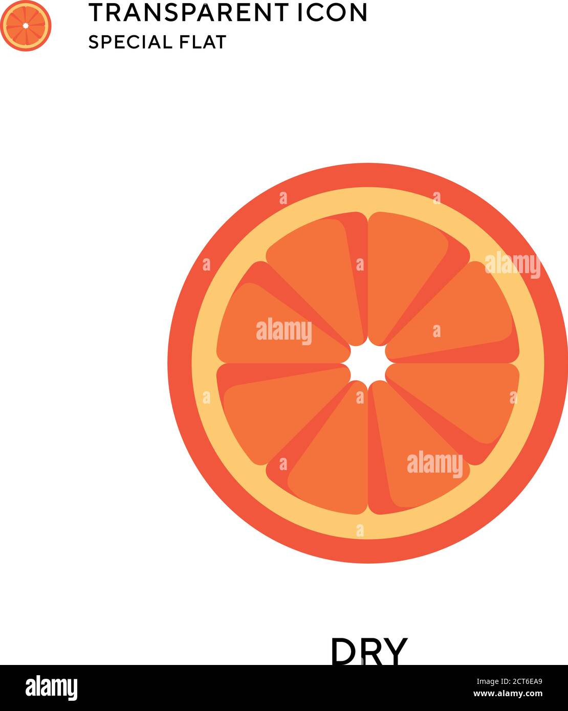 Dry vector icon. Flat style illustration. EPS 10 vector Stock Vector ...