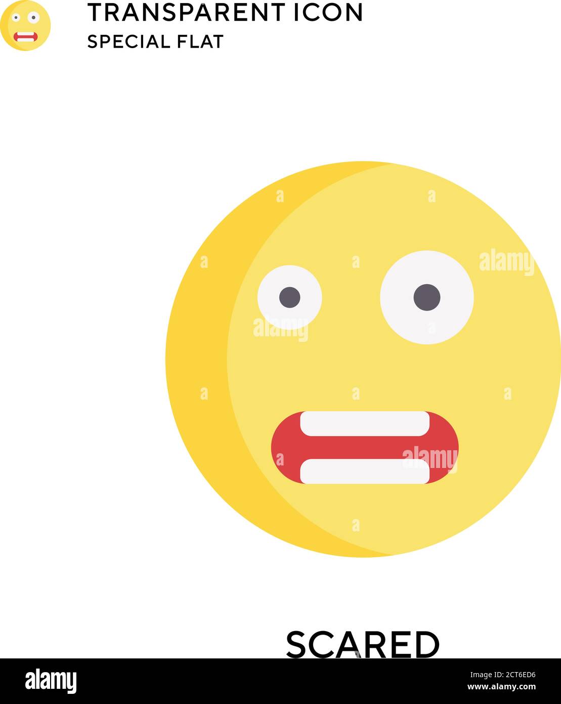 Woman face shock fright fear Stock Vector Images - Alamy