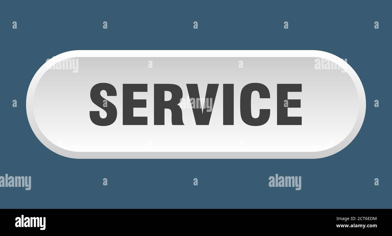 service button. rounded sign isolated on white background Stock Vector ...