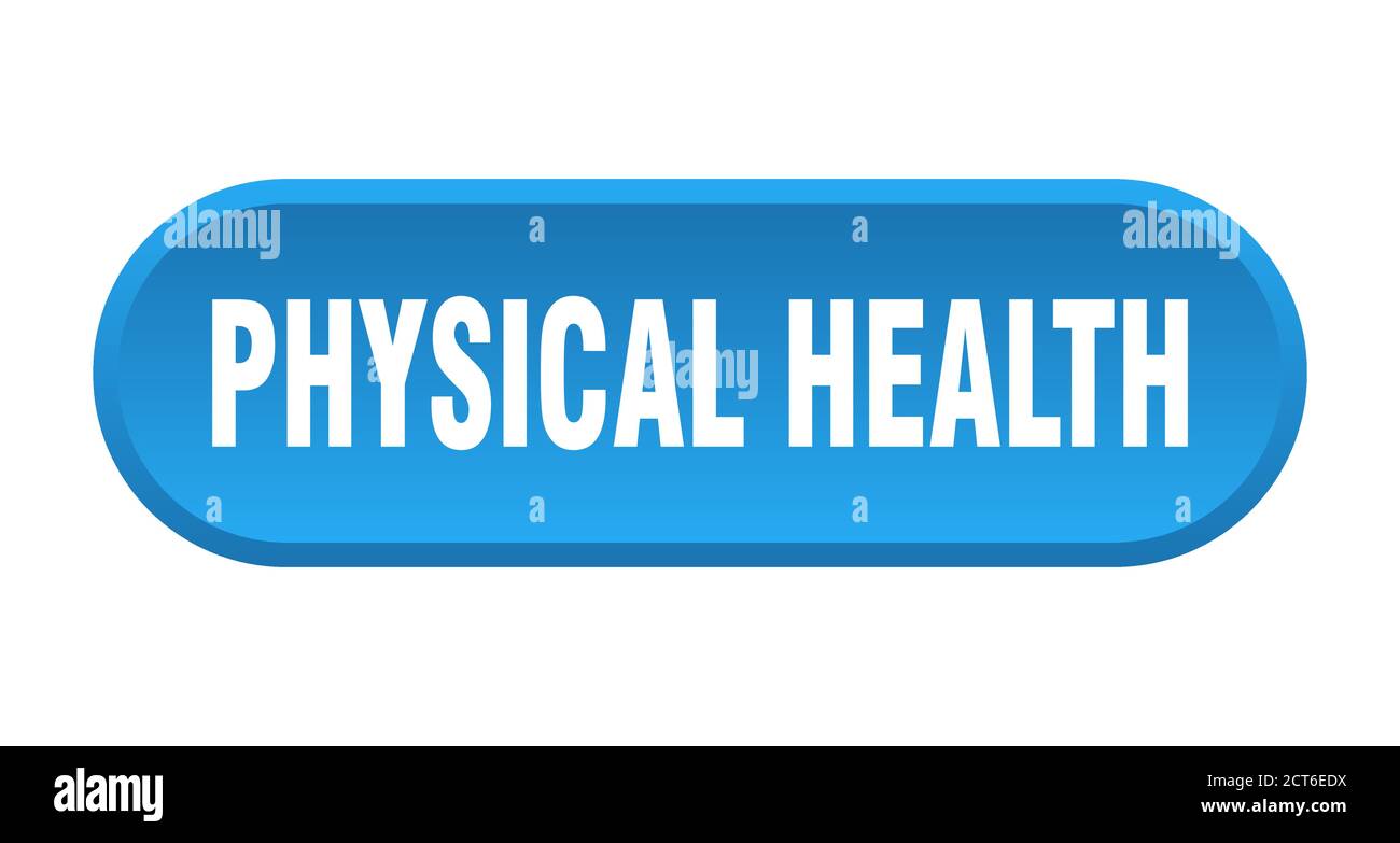 physical health button. rounded sign isolated on white background Stock ...