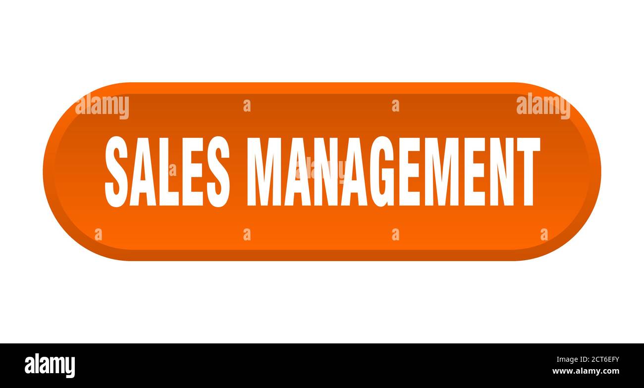 sales management button. rounded sign isolated on white background ...