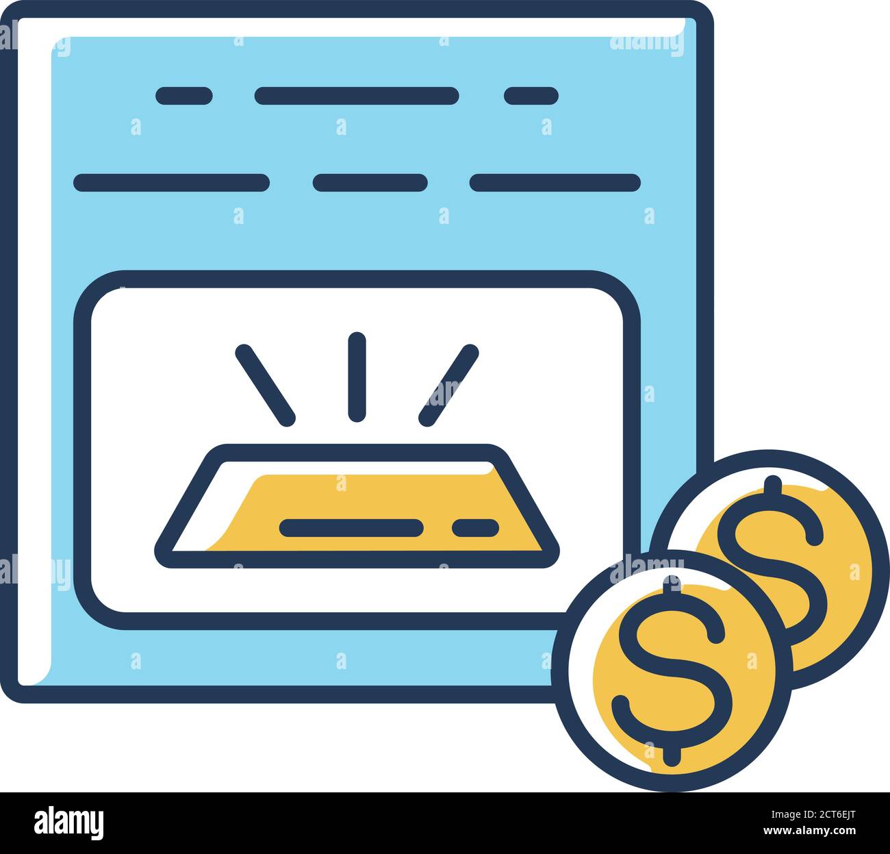 Unallocated metal account RGB color icon Stock Vector Image & Art - Alamy