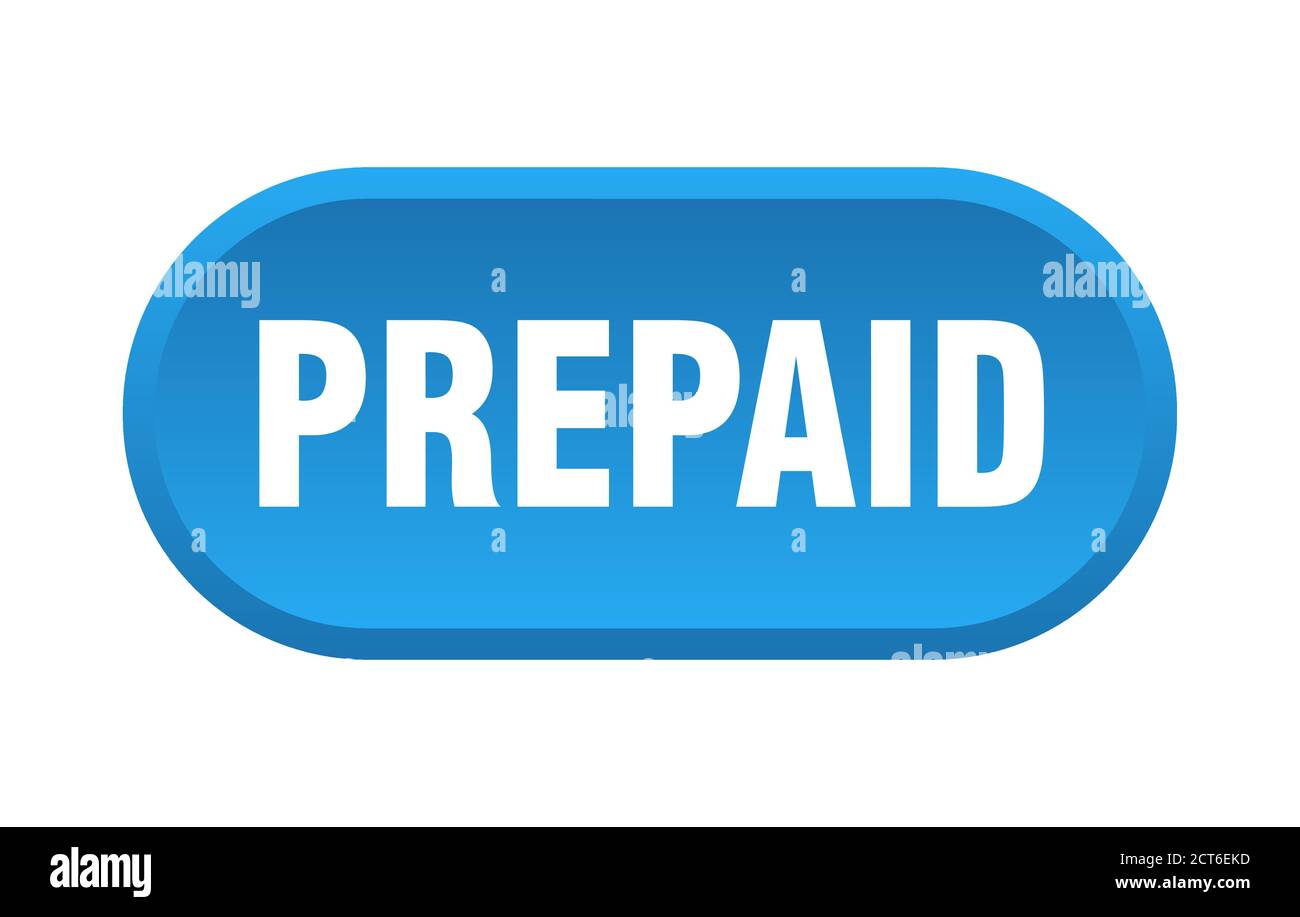 prepaid button. rounded sign isolated on white background Stock Vector ...