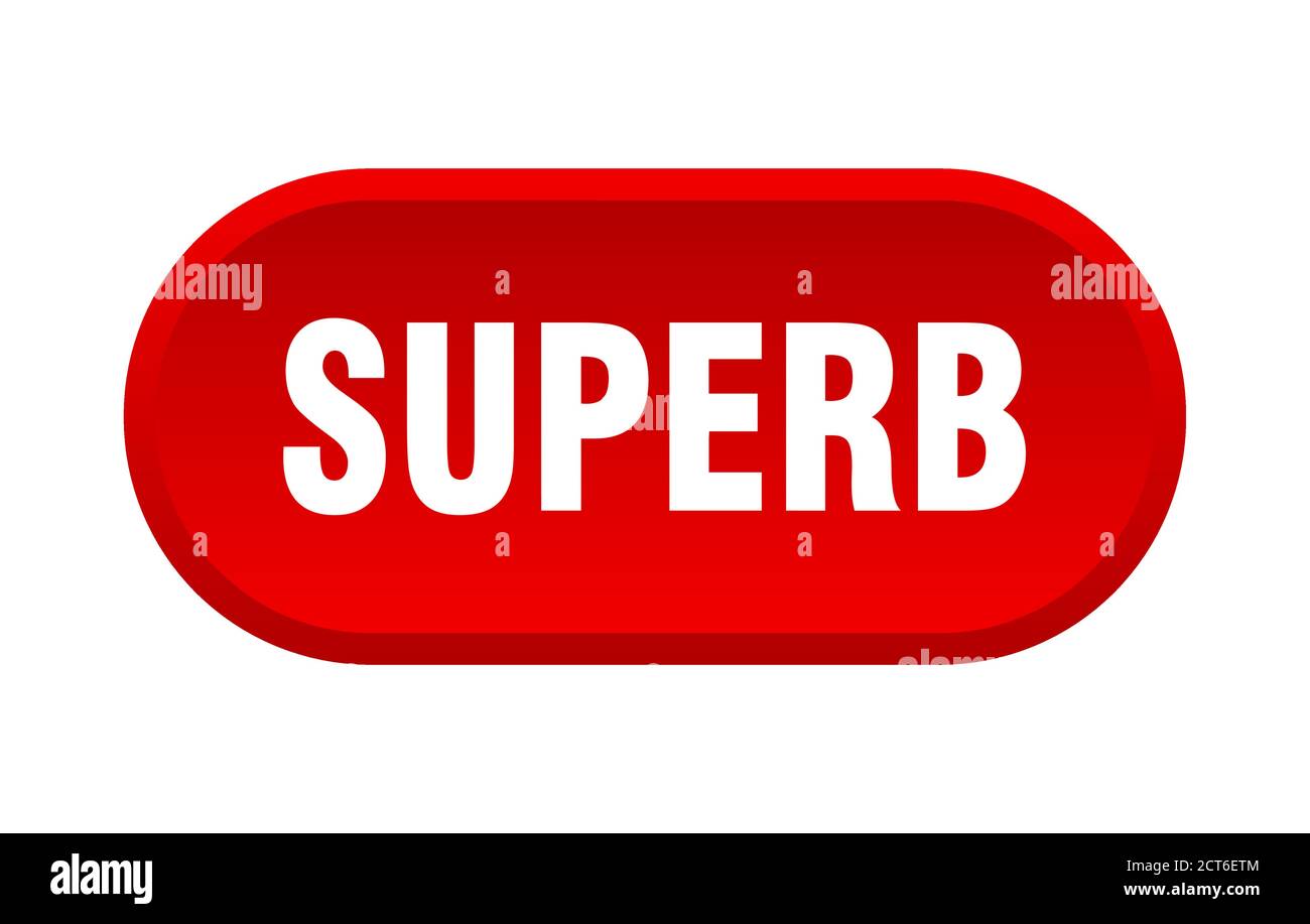 superb button. rounded sign isolated on white background Stock Vector ...