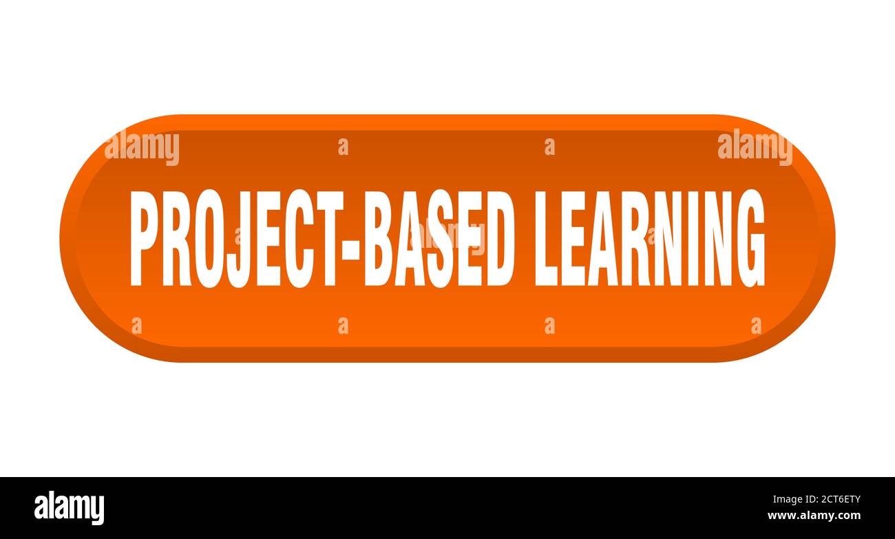 project-based learning button. rounded sign isolated on white ...