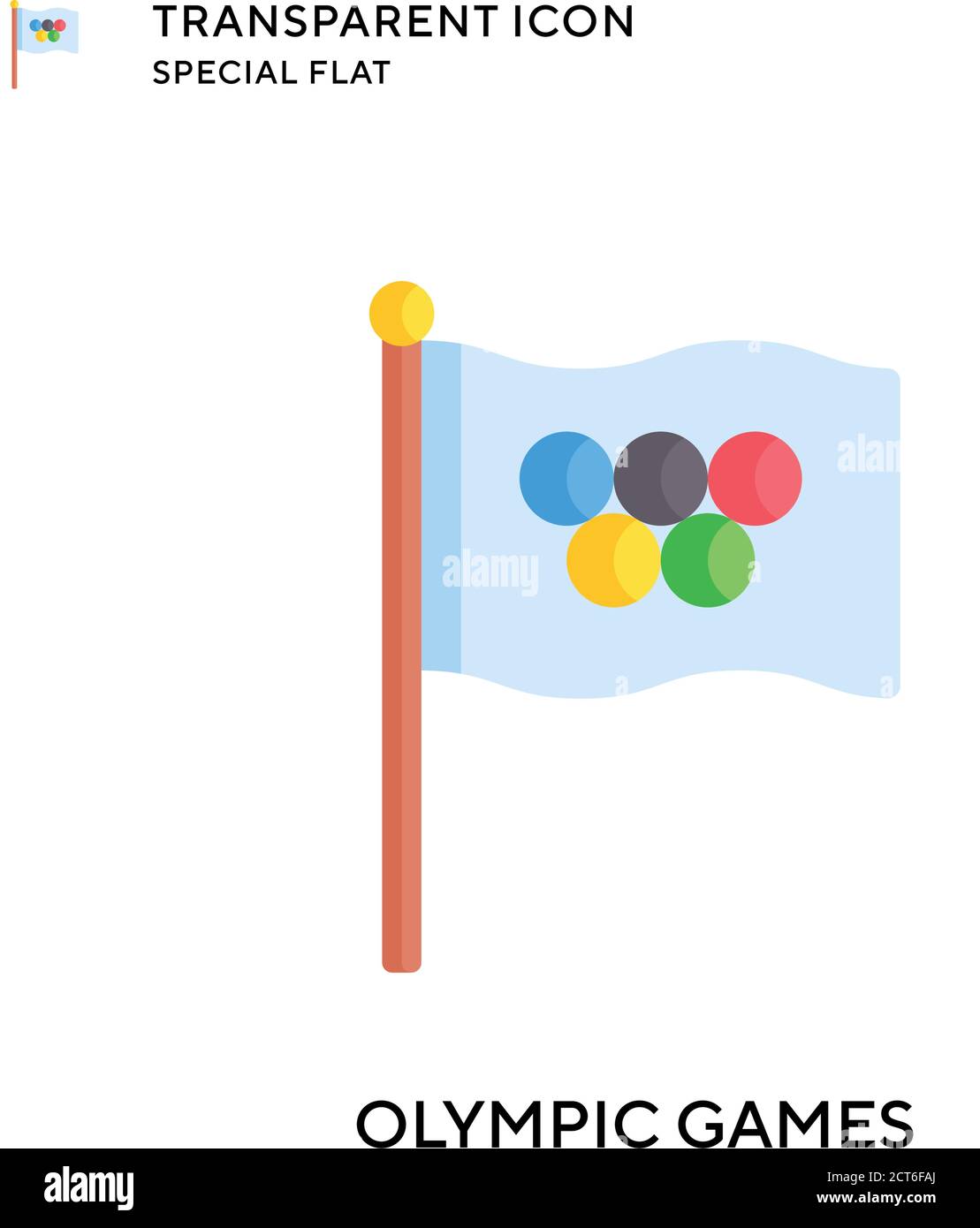 Olympic games vector icon. Flat style illustration. EPS 10 vector Stock ...