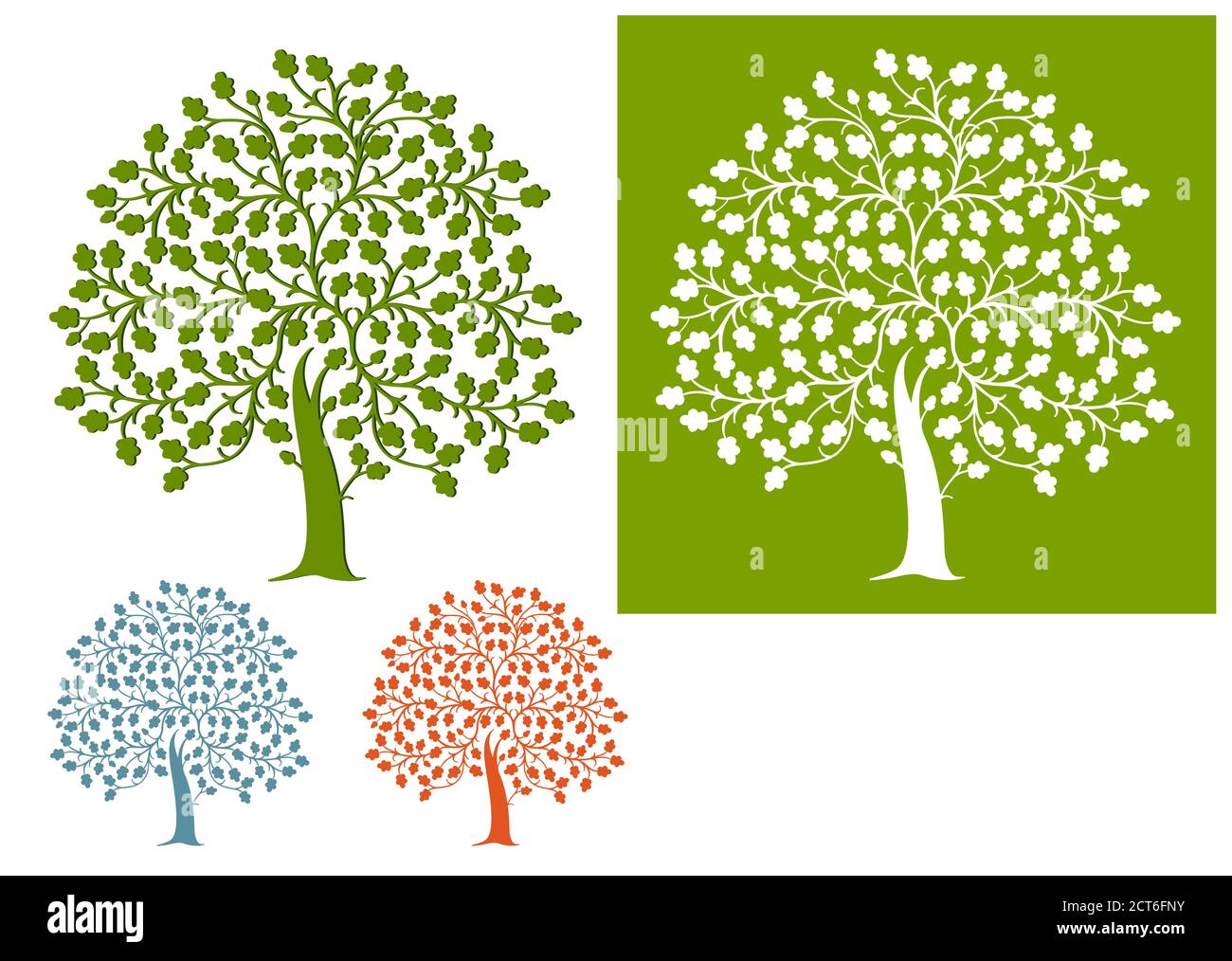 Parts of the tree Stock Vector Images - Alamy