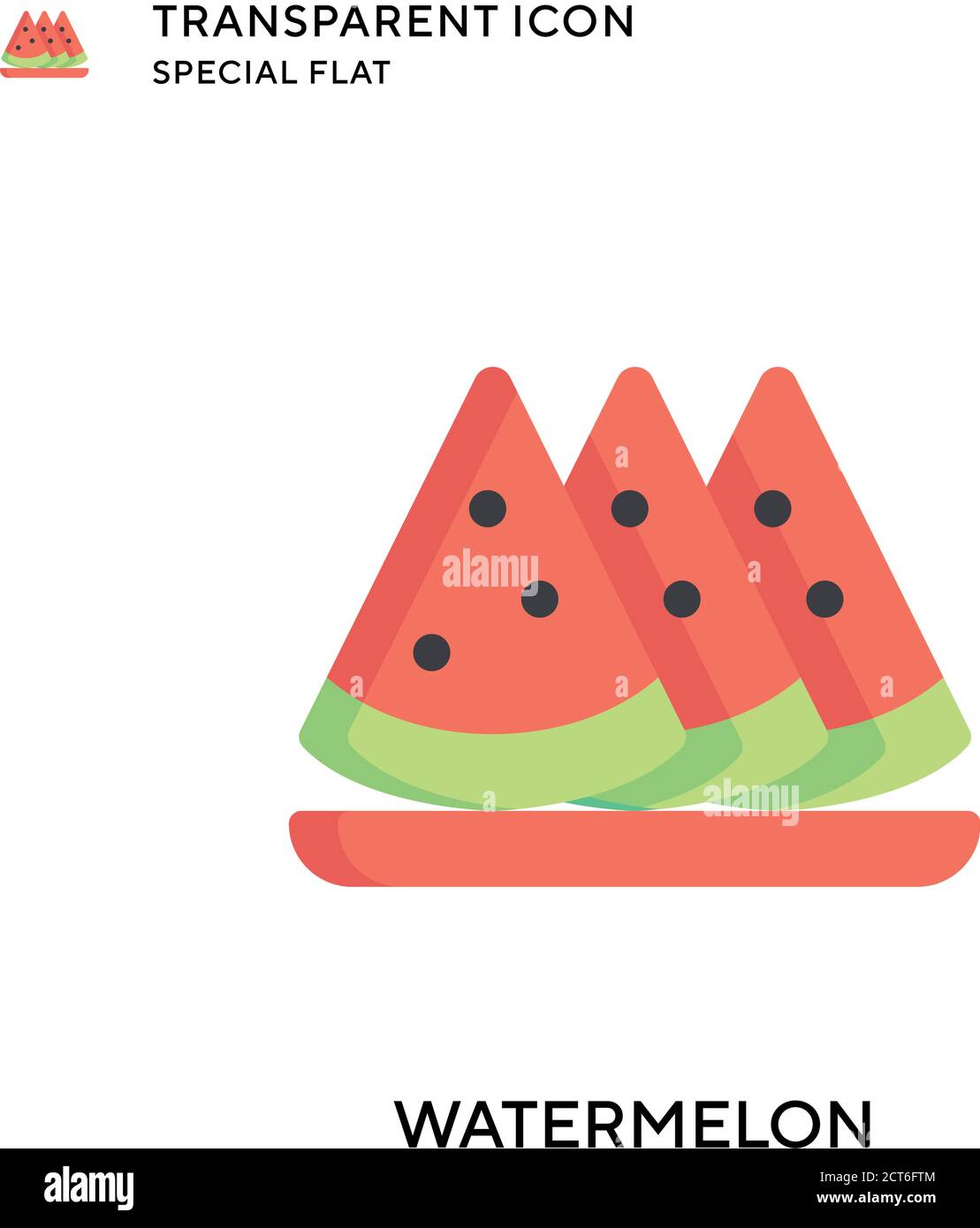Closeup whole round watermelon Stock Vector Images - Alamy
