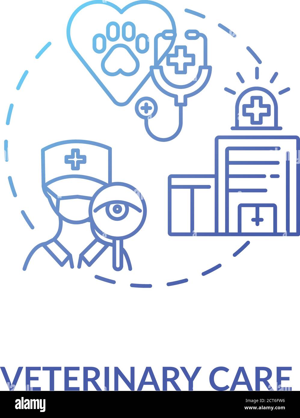 Veterinary care concept icon Stock Vector Image & Art - Alamy