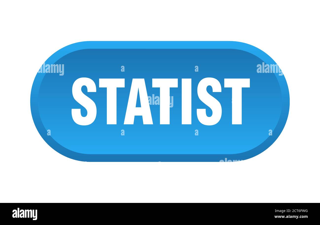 statist button. rounded sign isolated on white background Stock Vector ...