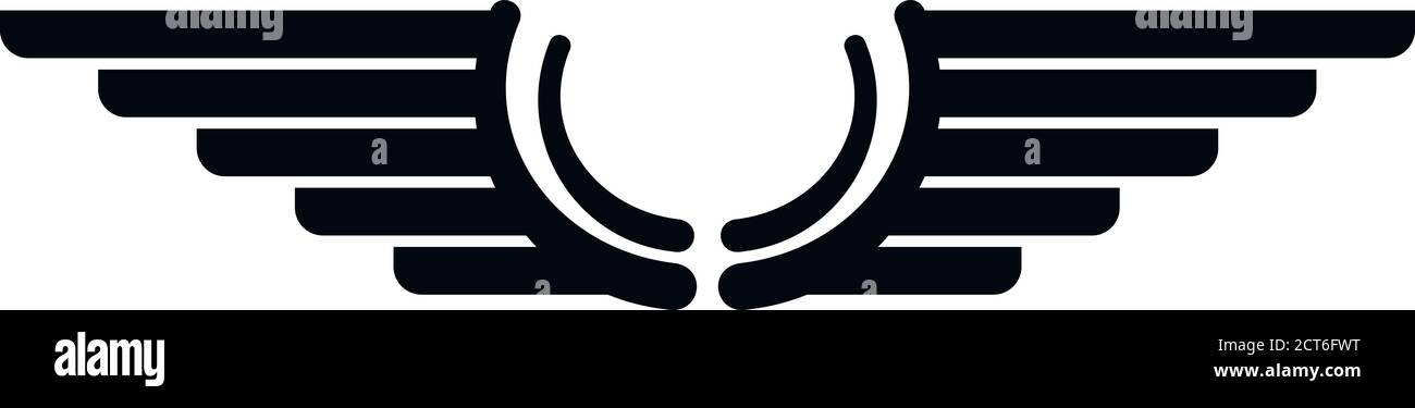 Wings icon. Simple illustration of wings vector icon for web design ...