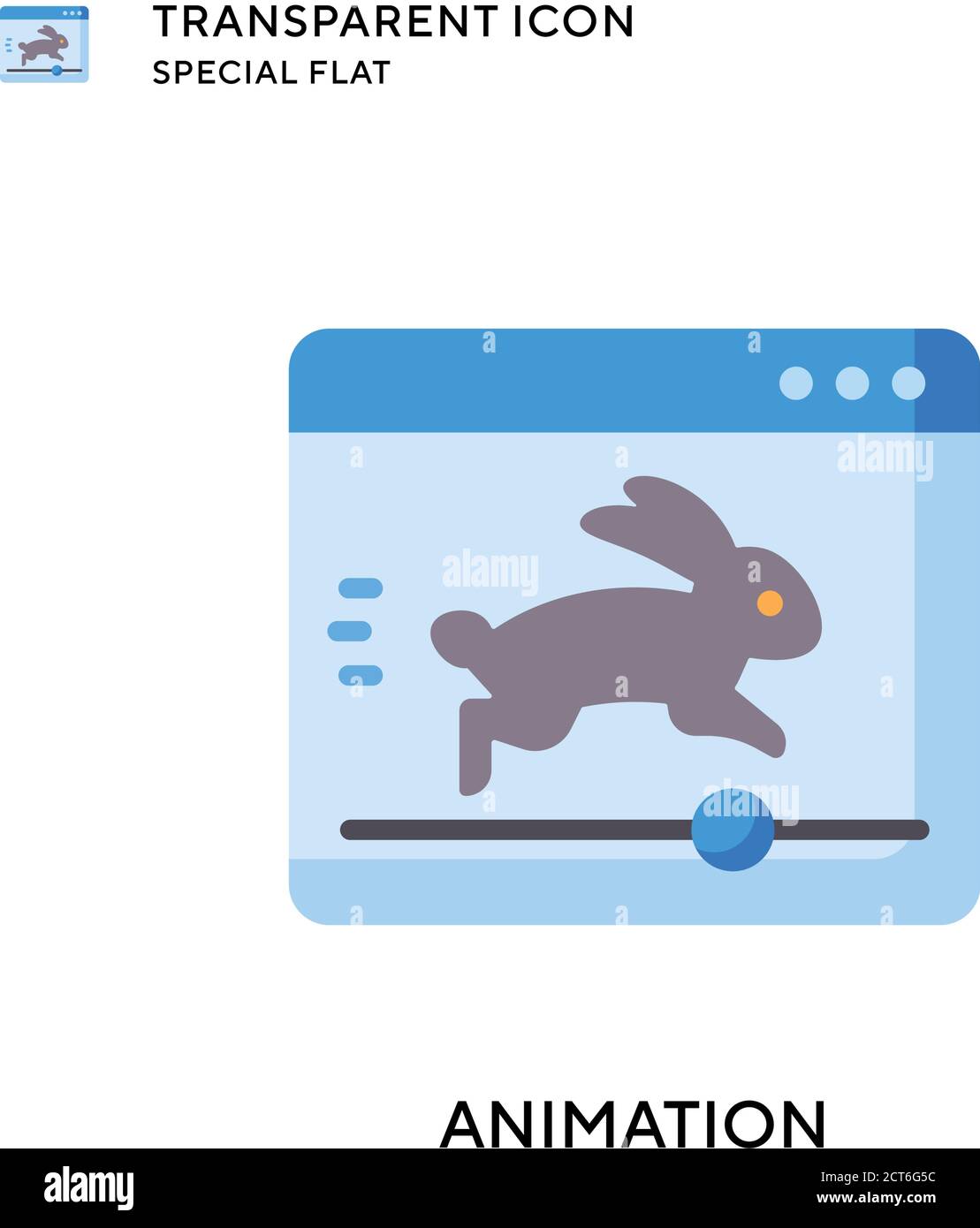 Animation vector icon. Flat style illustration. EPS 10 vector Stock ...