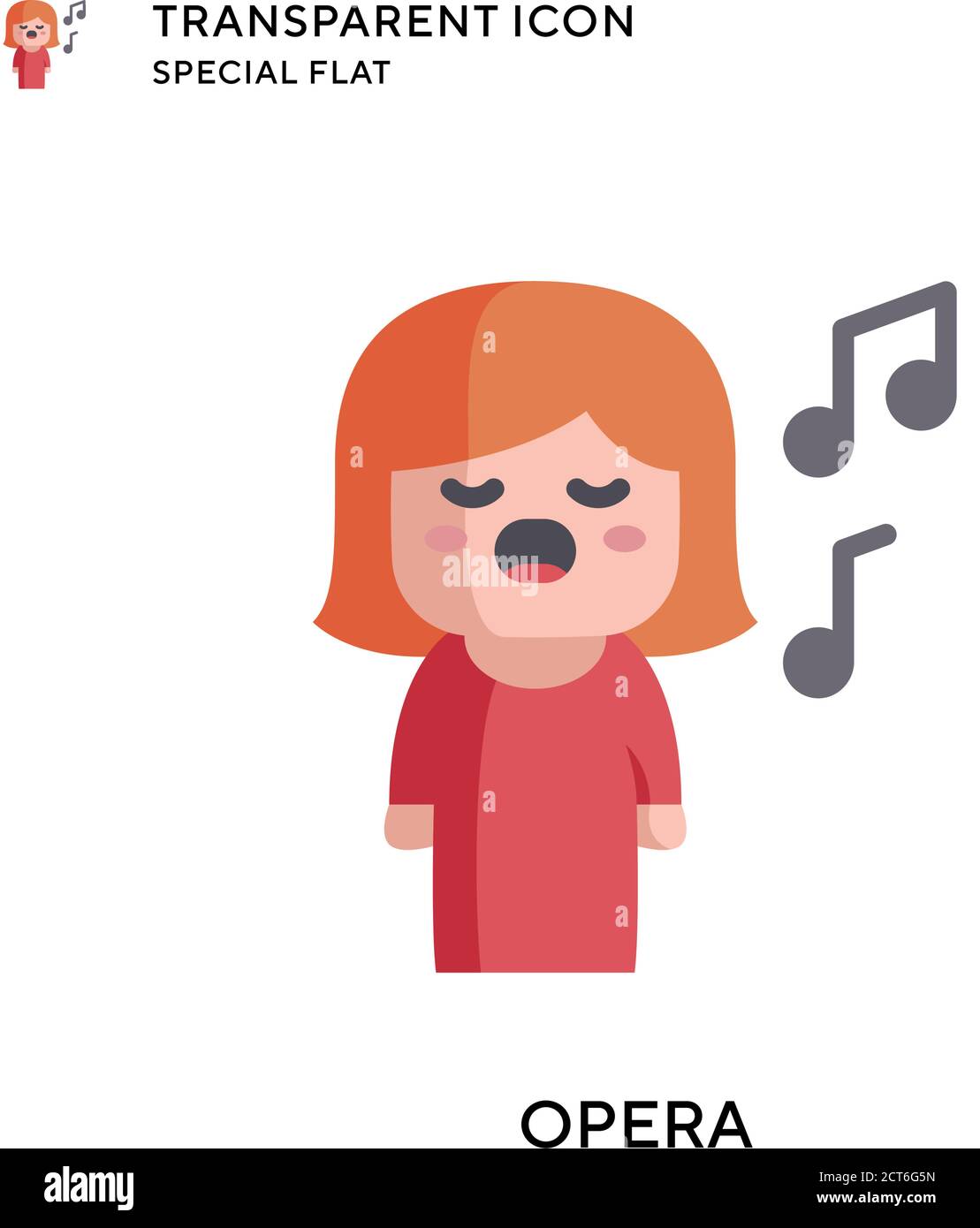 Opera vector icon. Flat style illustration. EPS 10 vector Stock Vector ...