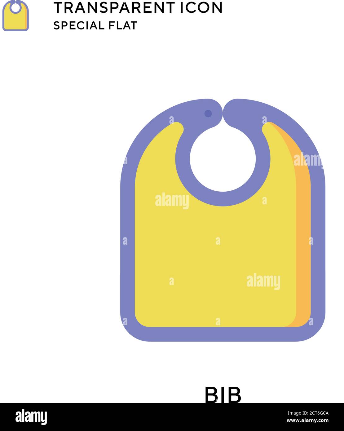 Bib vector icon. Flat style illustration. EPS 10 vector Stock Vector ...