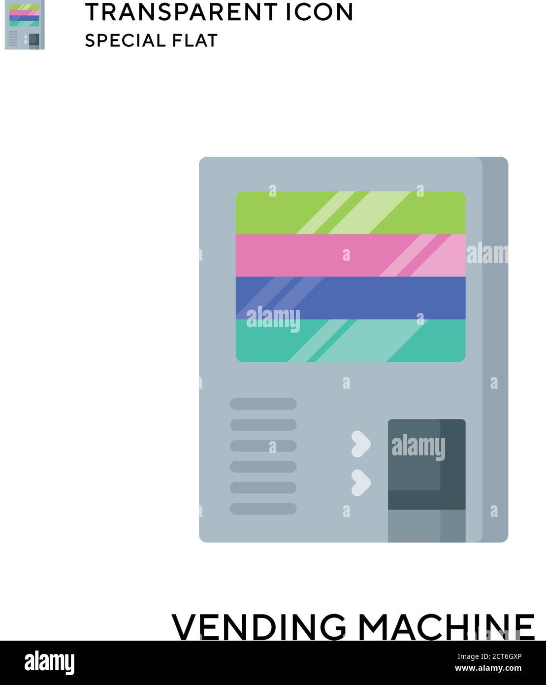 Vending machine vector icon. Flat style illustration. EPS 10 vector ...