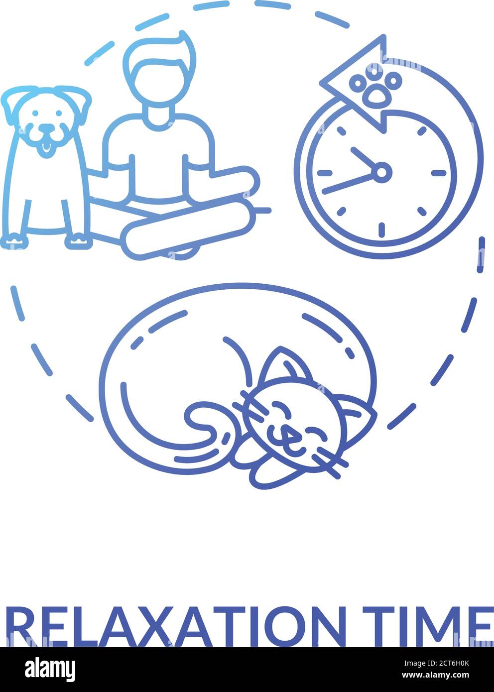 Relaxation time concept icon Stock Vector Image & Art - Alamy