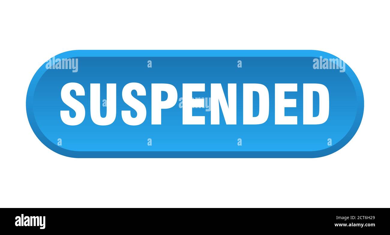 suspended button. rounded sign isolated on white background Stock ...