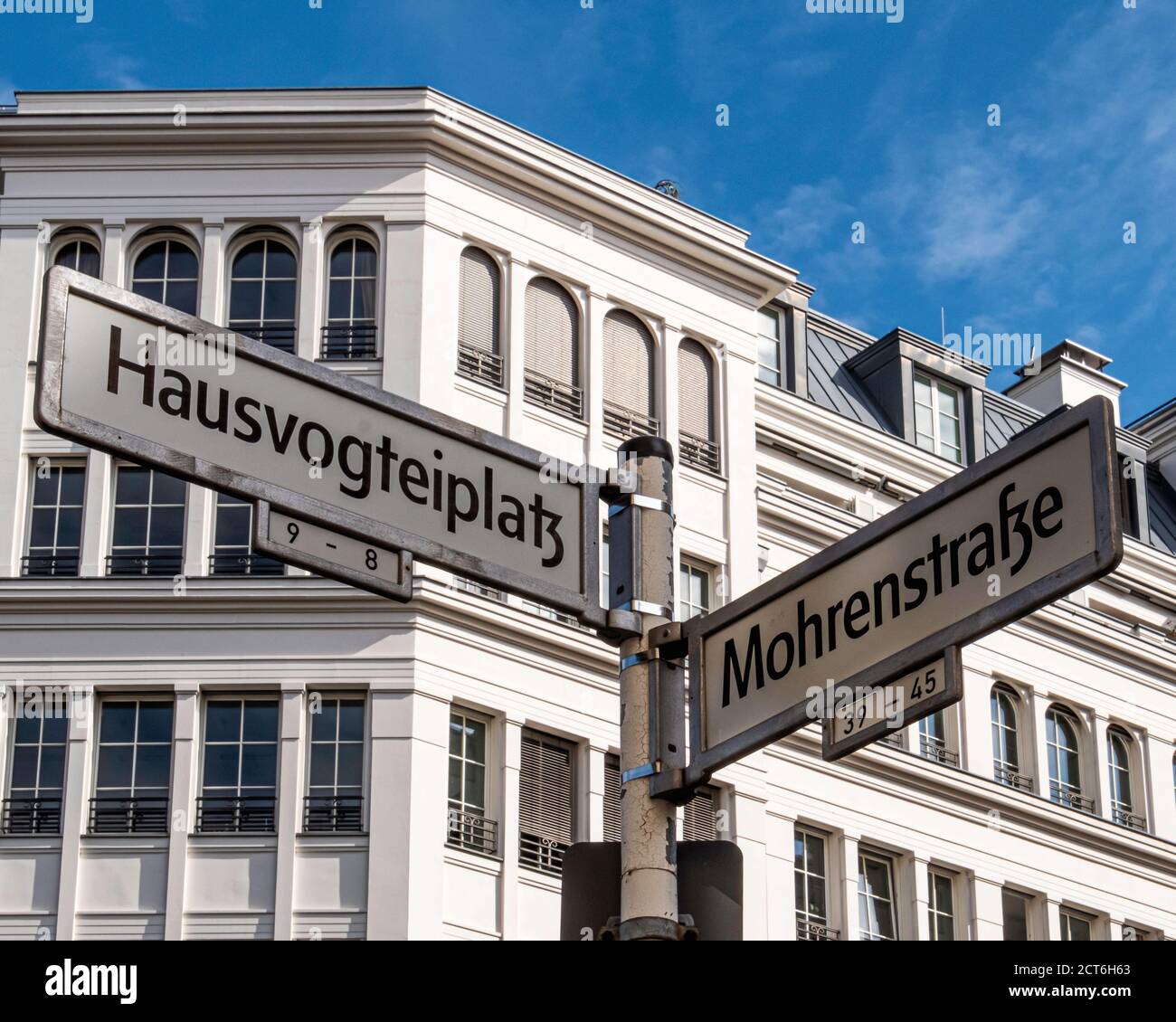 Mohrenstrasse street signs hi-res stock photography and images - Alamy