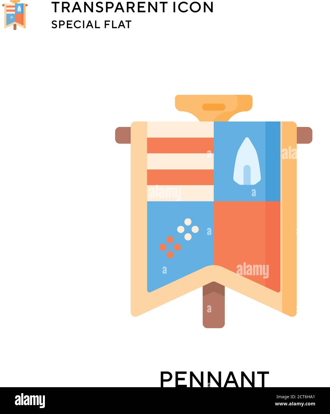 Pennant flag university Cut Out Stock Images & Pictures - Alamy