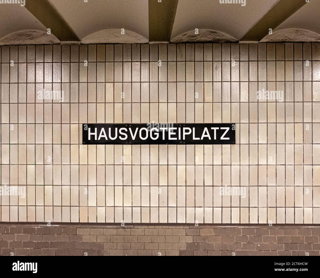 U Hausvogteiplatz Underground U-Bahn railway station on the U2 line ...