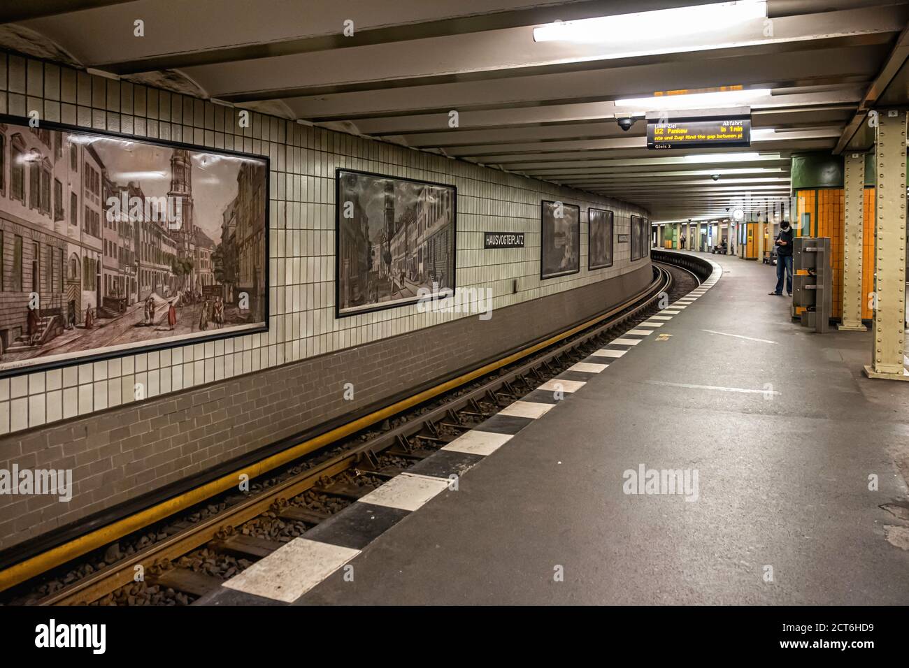 U Hausvogteiplatz Underground U-Bahn railway station on the U2 line ...