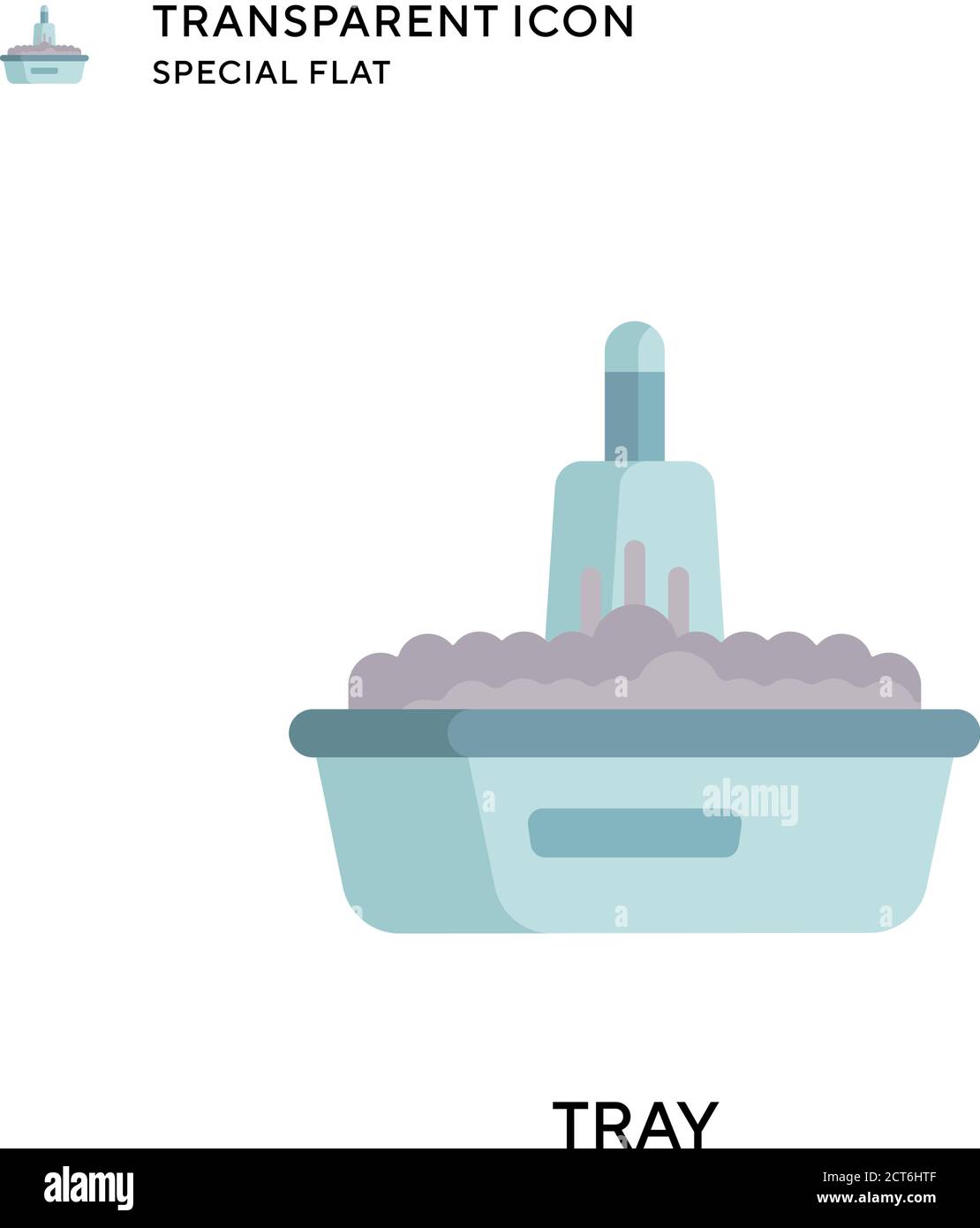 Tray vector icon. Flat style illustration. EPS 10 vector Stock Vector ...