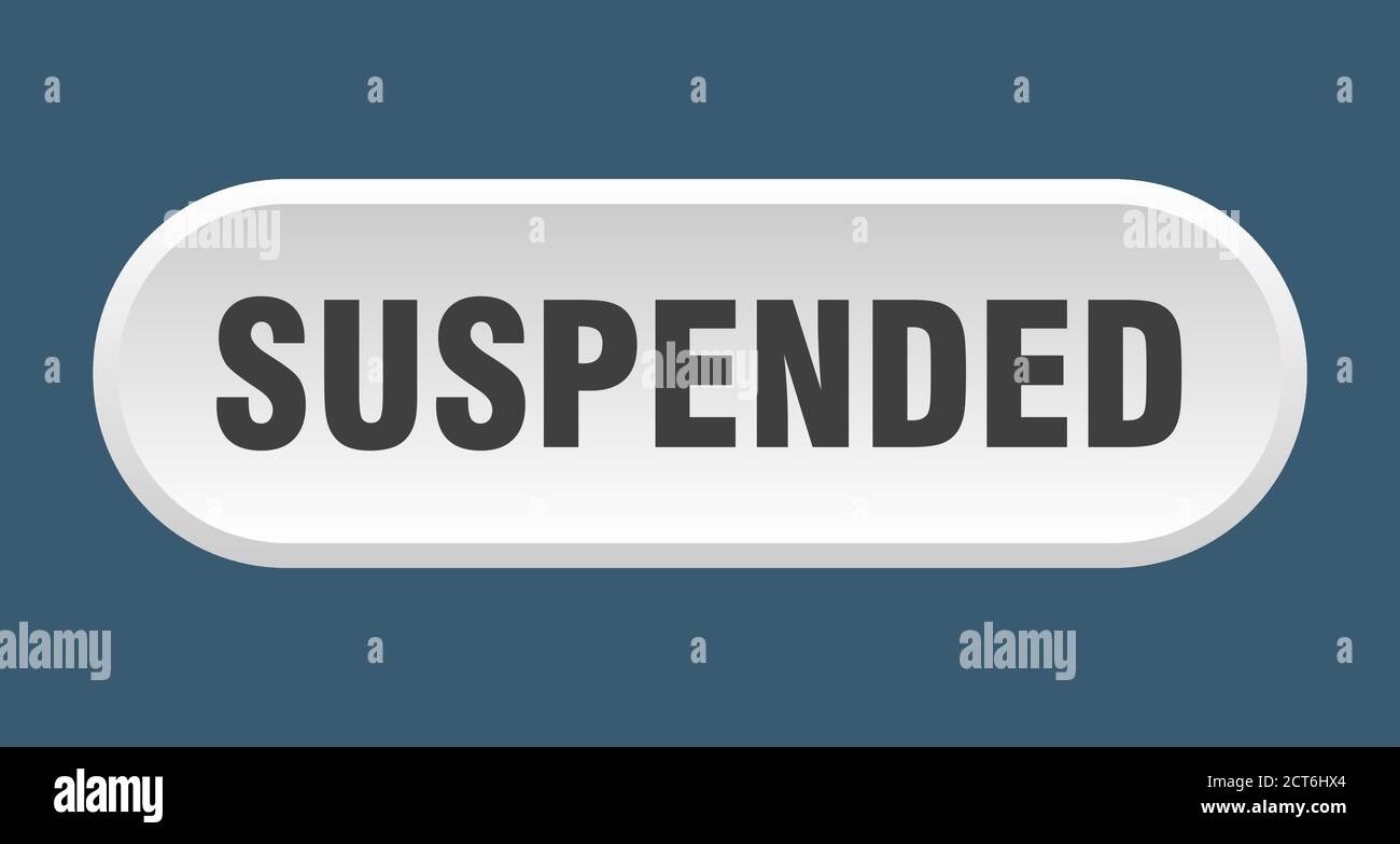 suspended button. rounded sign isolated on white background Stock ...