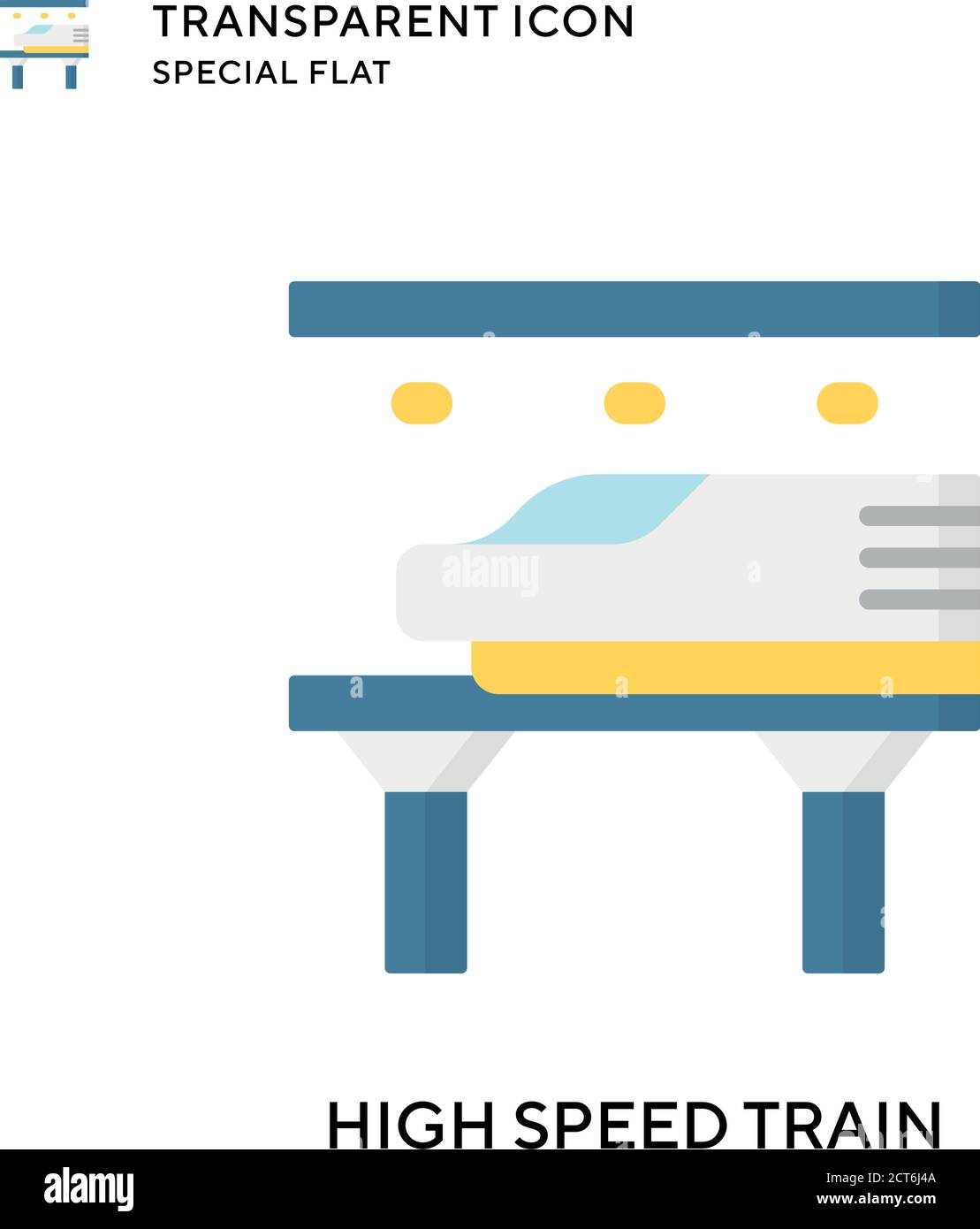 High speed train vector icon. Flat style illustration. EPS 10 vector ...