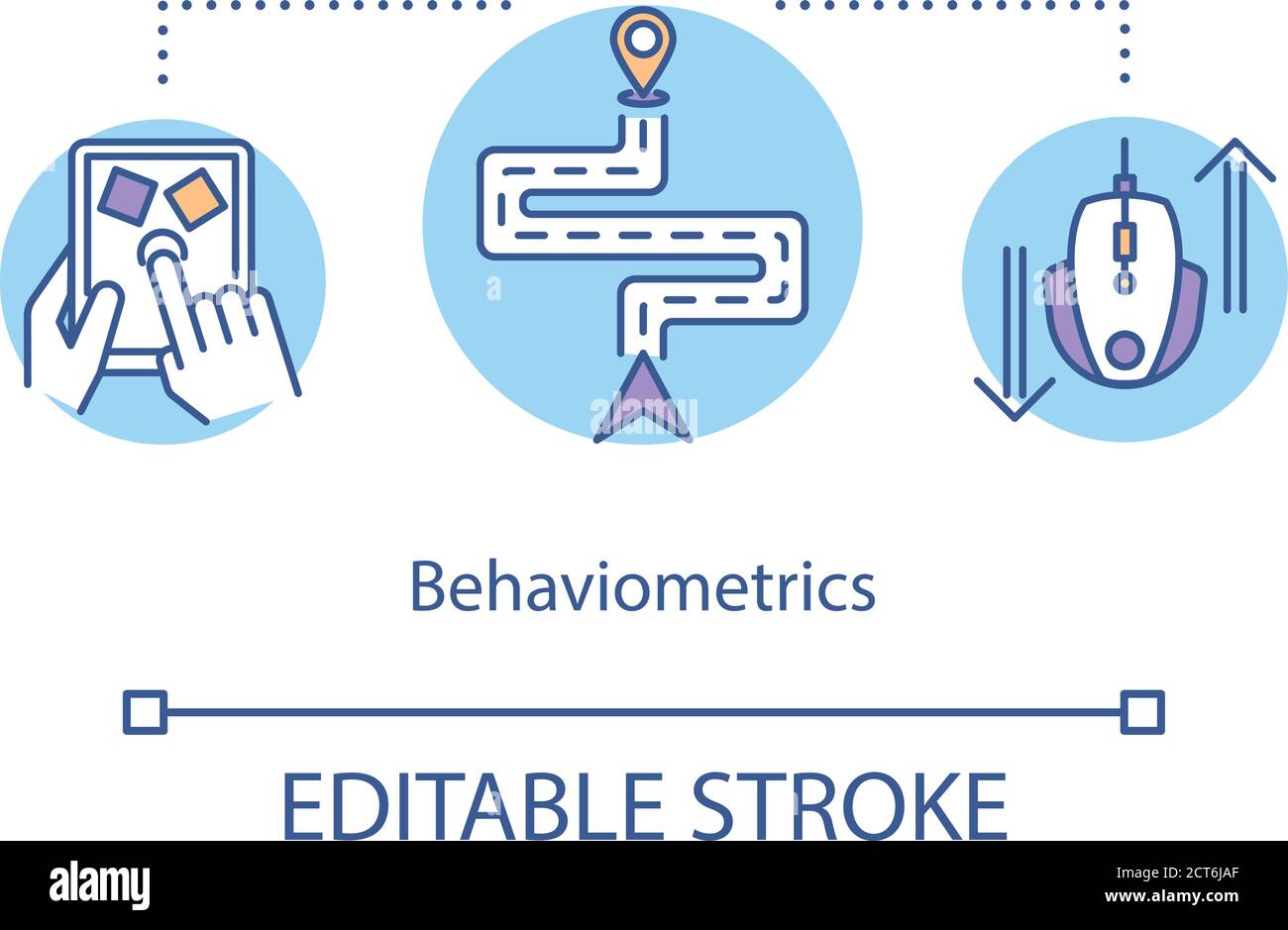 Behaviometrics concept icon Stock Vector Image & Art - Alamy