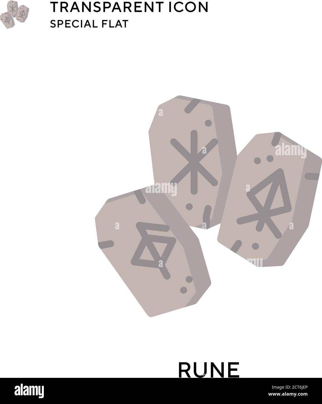 Rune vector icon. Flat style illustration. EPS 10 vector Stock Vector ...