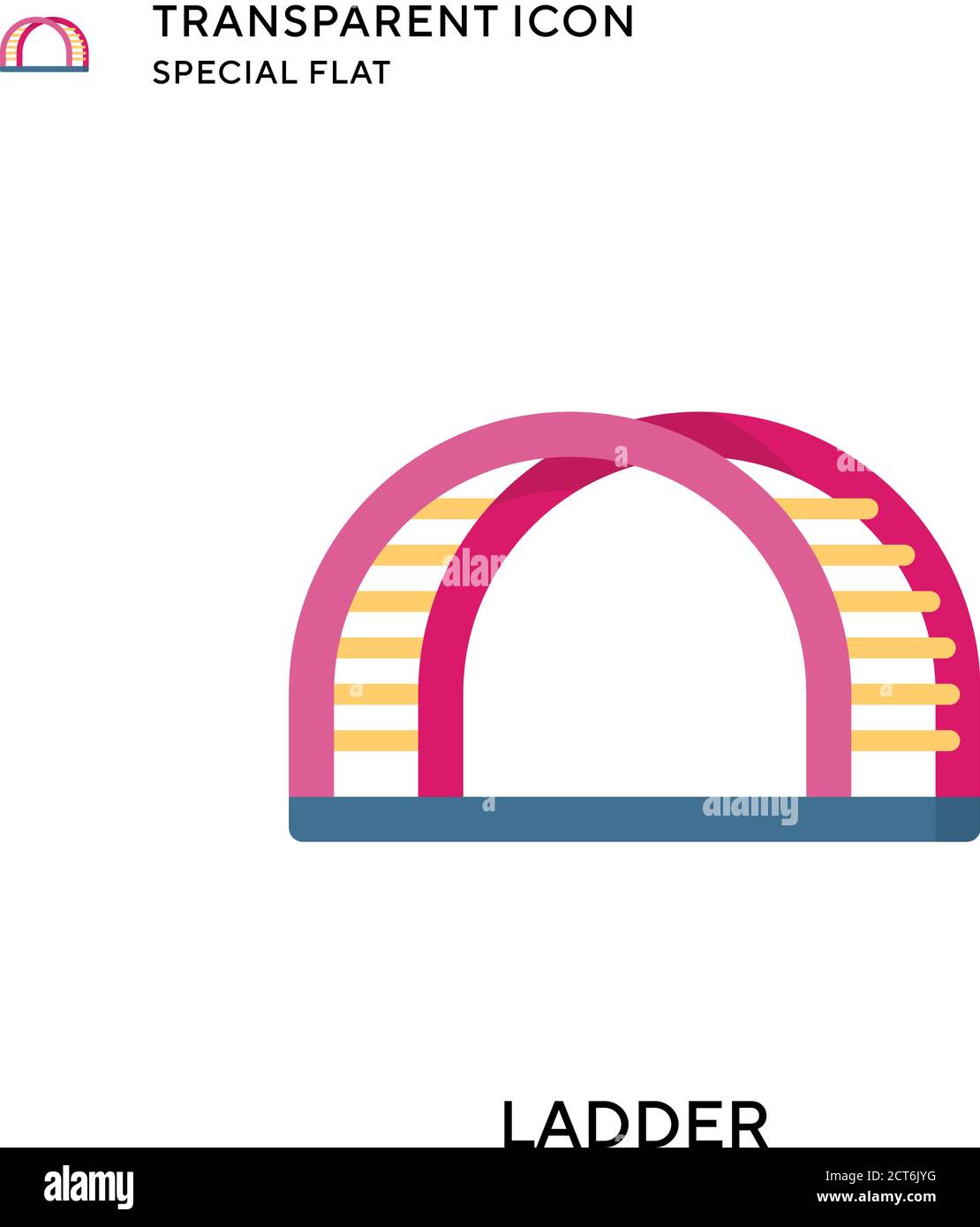 Person up ladder repair Stock Vector Images - Alamy