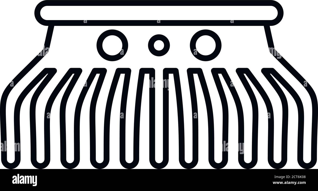 Modern barrette icon. Outline modern barrette vector icon for web ...