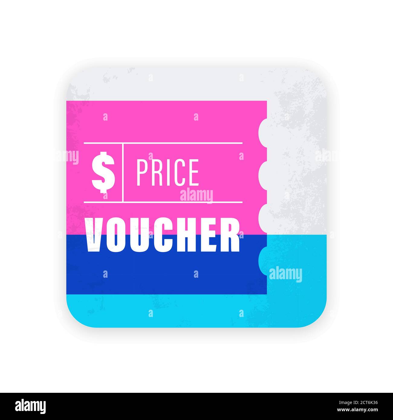 Voucher Coupon Gift Card Template with Price Stock Vector Image & Art ...