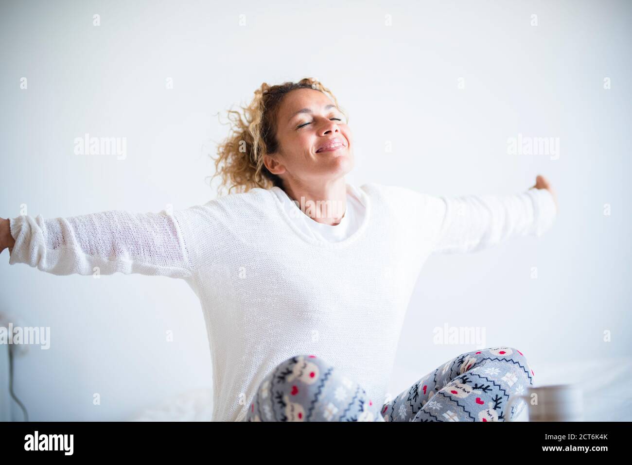 Woman getting ready for bed hi-res stock photography and images - Alamy