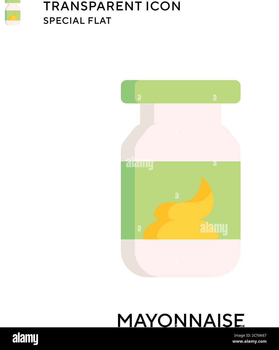 Mayonnaise vector icon. Flat style illustration. EPS 10 vector Stock ...