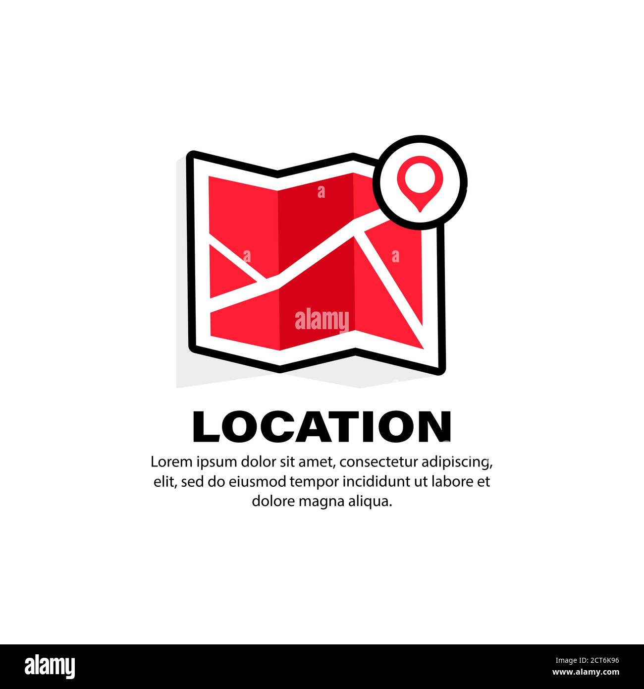 Location icon. Navigation concept. GPS. Map. Vector on isolated white ...