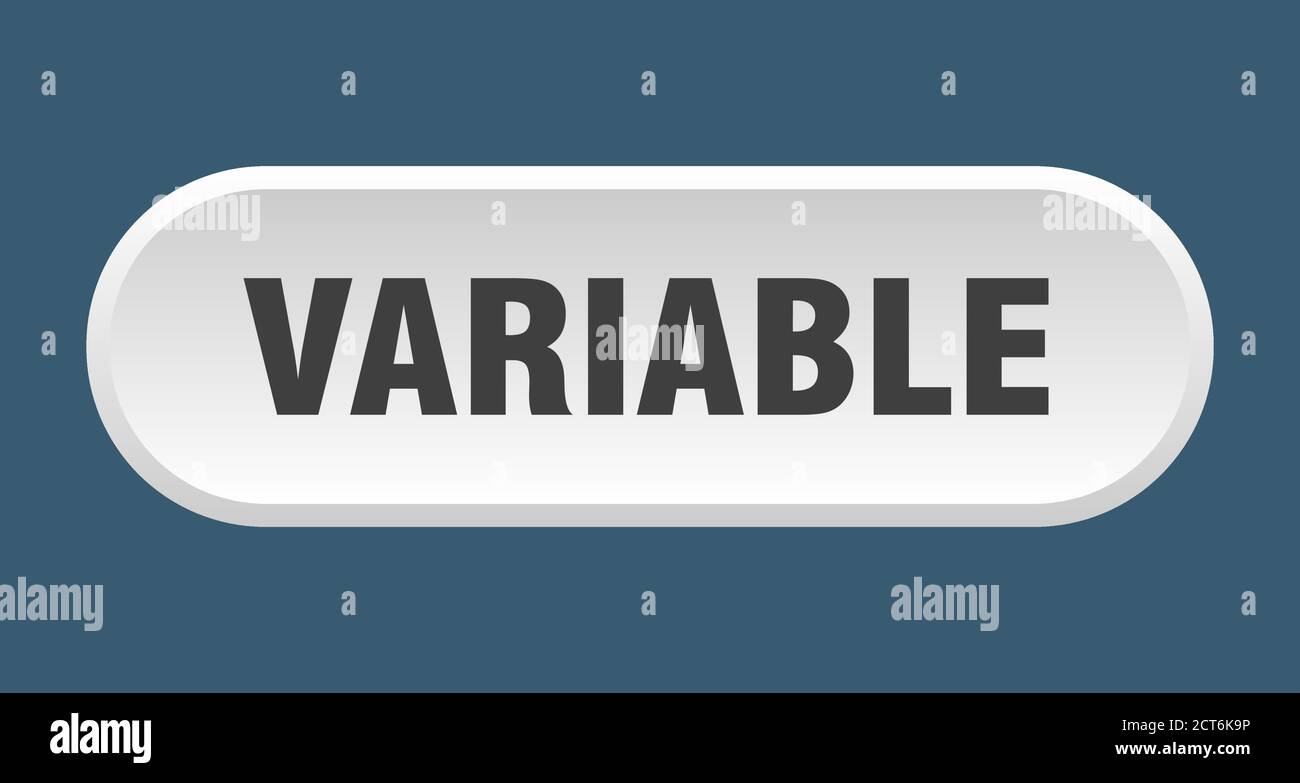 Variable Button Rounded Sign Isolated On White Background Stock Vector 1571
