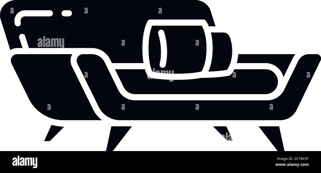 Couch symbol Black and White Stock Photos & Images - Alamy