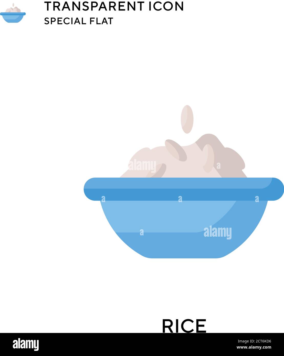 Uncooked brown rice Stock Vector Images - Alamy