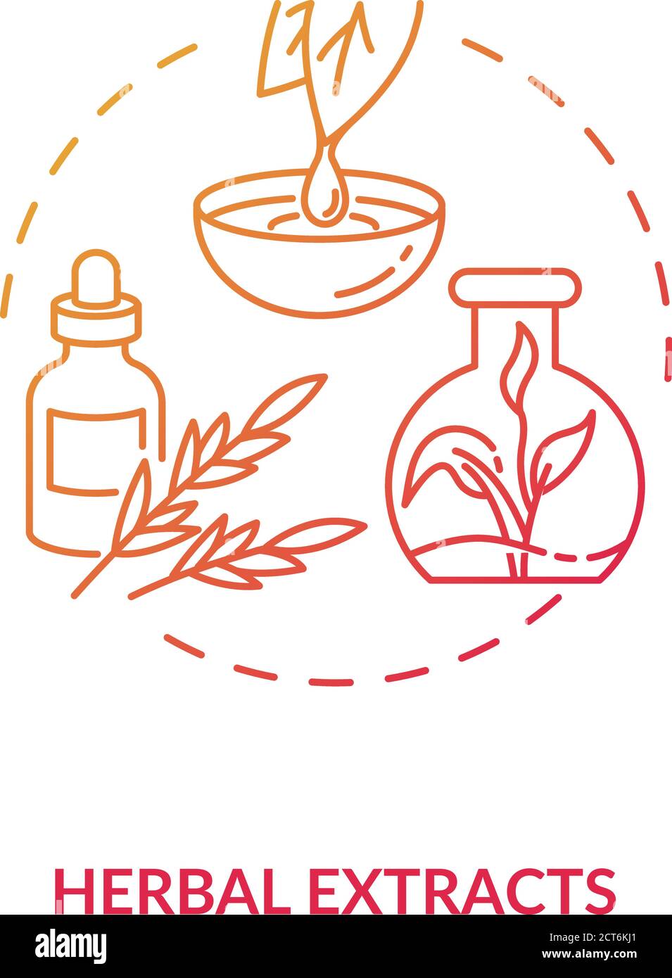 Herbal extracts concept icon Stock Vector Image & Art - Alamy