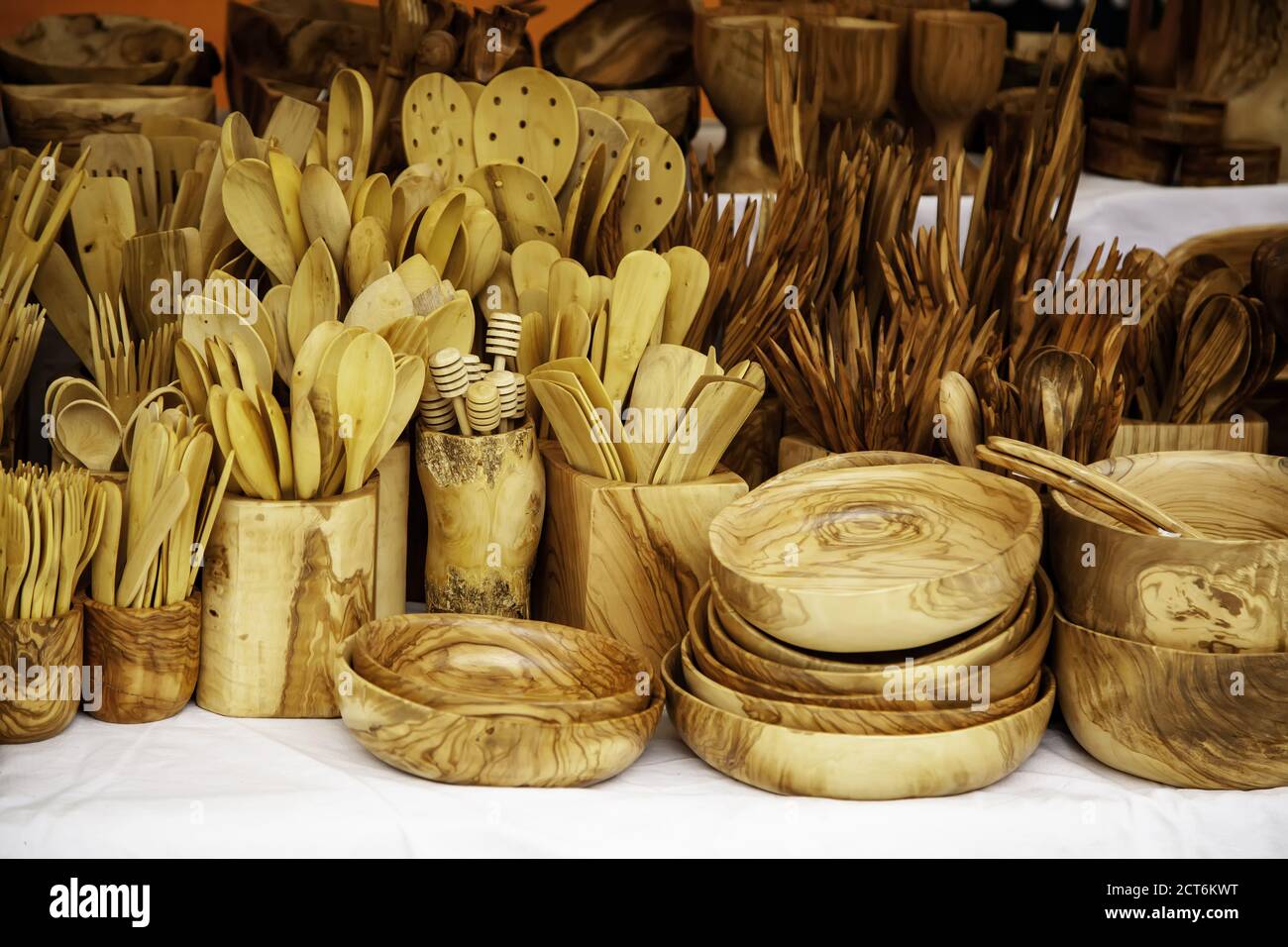 Detail of crafts and tradition, objects to eat Stock Photo - Alamy