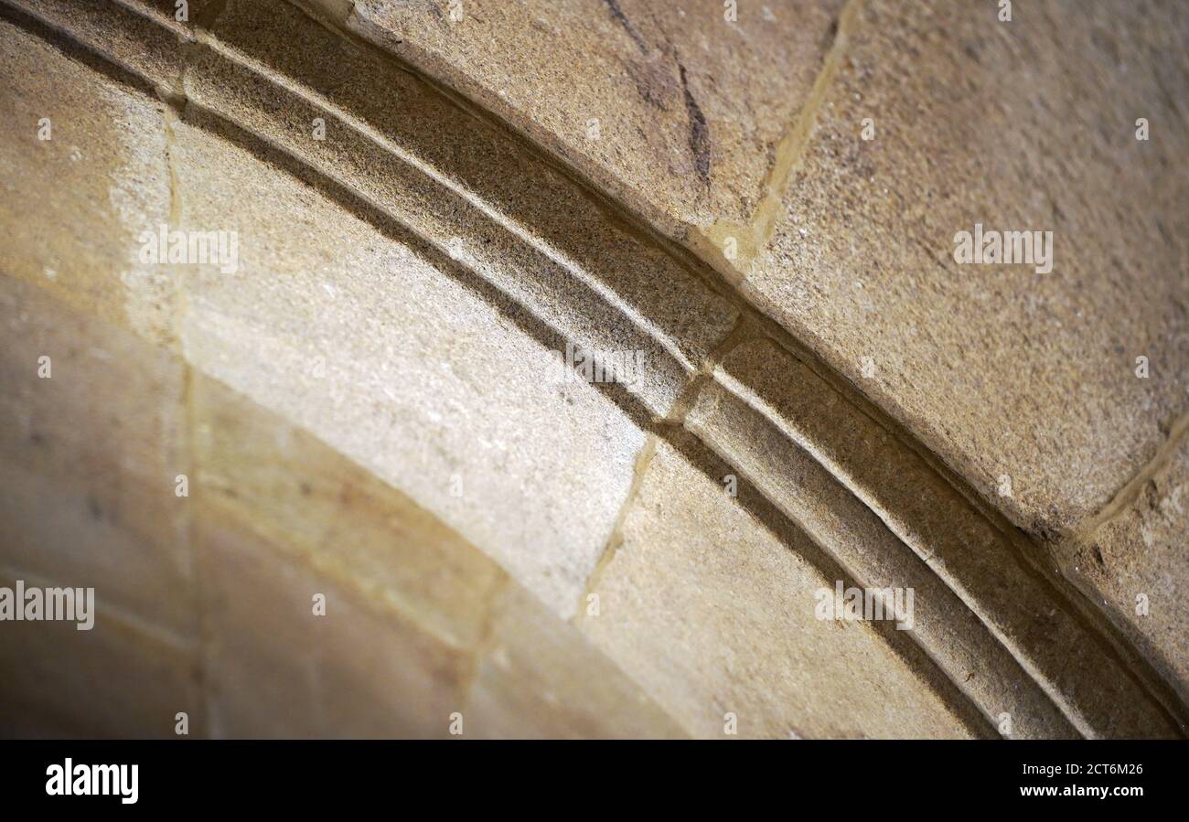 Detail of romanic church ceiling Stock Photo - Alamy