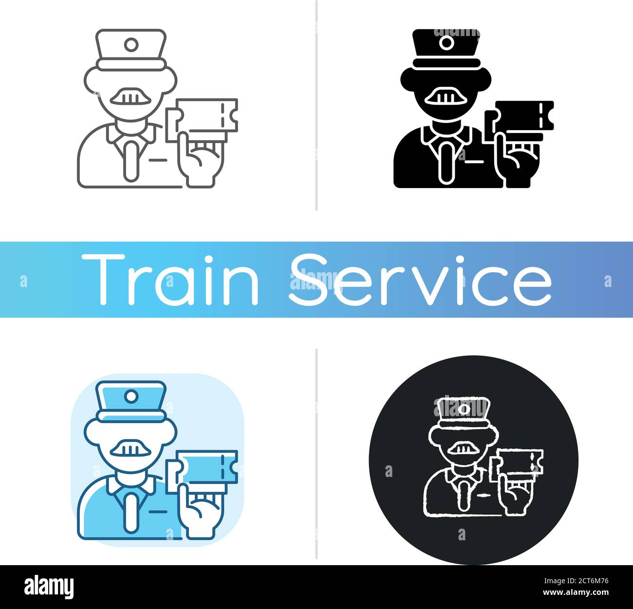 Ticket inspector icon Stock Vector Image & Art - Alamy