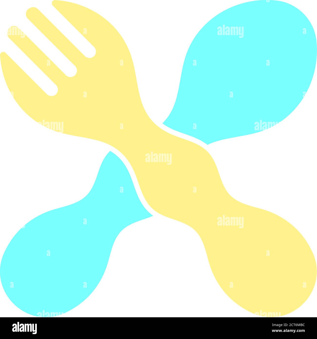 Silver baby spoon Stock Vector Images - Alamy