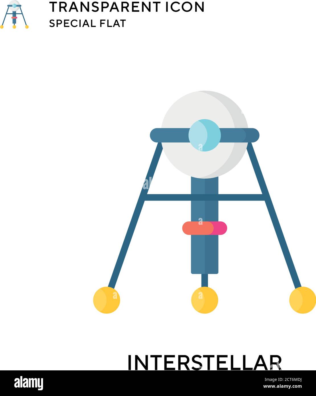 Interstellar vector icon. Flat style illustration. EPS 10 vector Stock ...