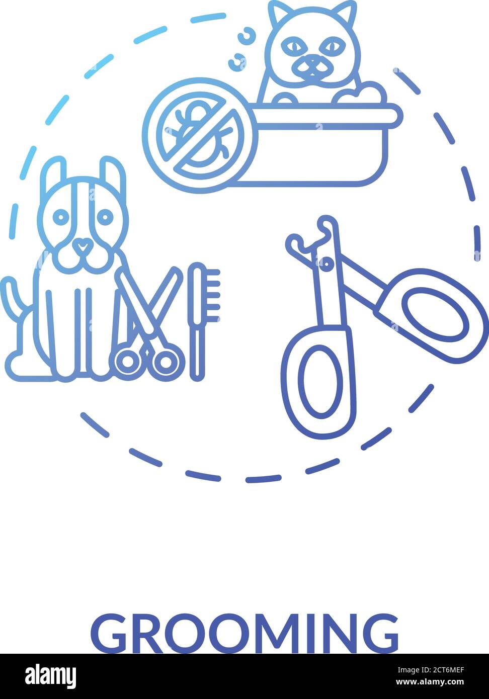 Grooming concept icon Stock Vector Image & Art - Alamy