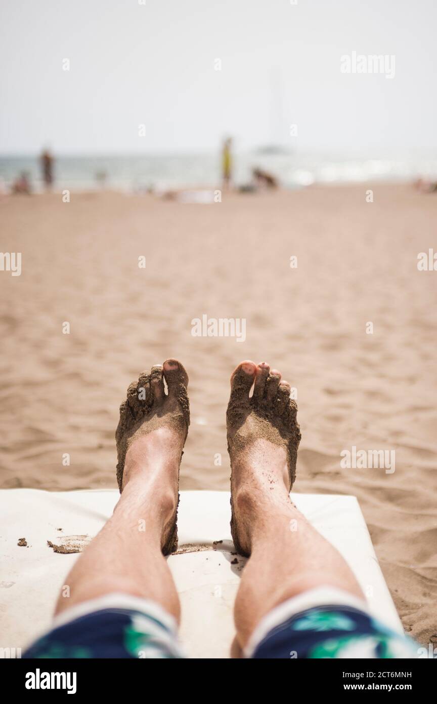 Sunbathing at Iztuzu Beach, Dalyan, Mugla Province, Turkey, Eastern ...