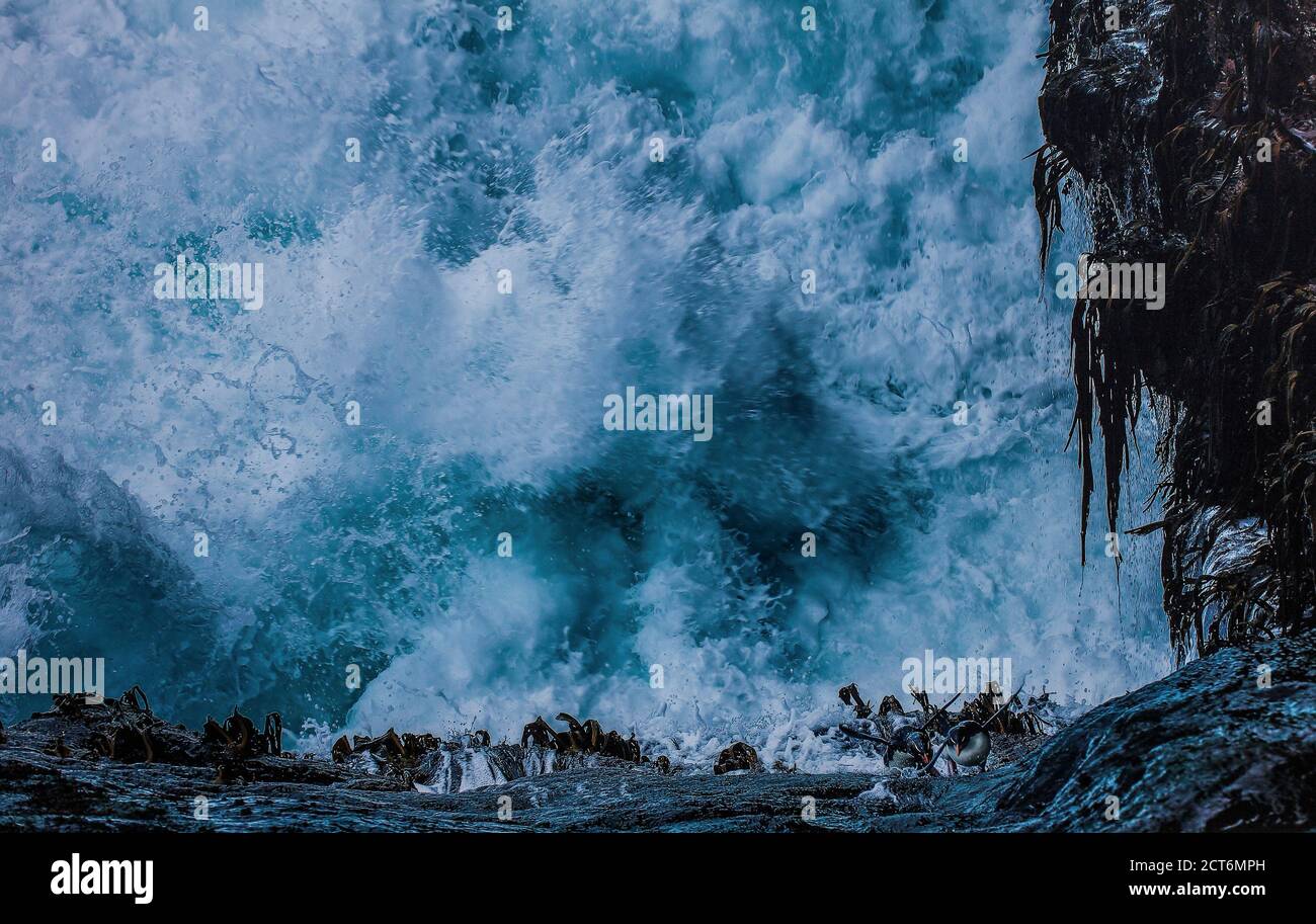 Rough Sea From Above Stock Photo - Alamy