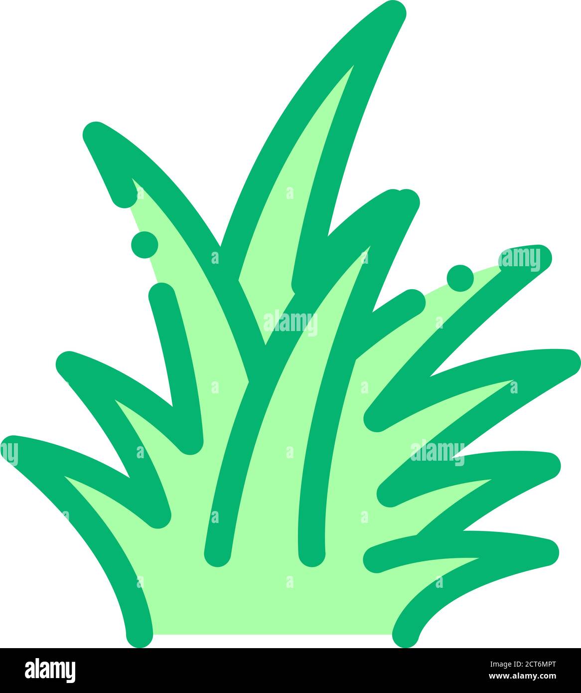tropical bush icon vector outline symbol illustration Stock Vector ...