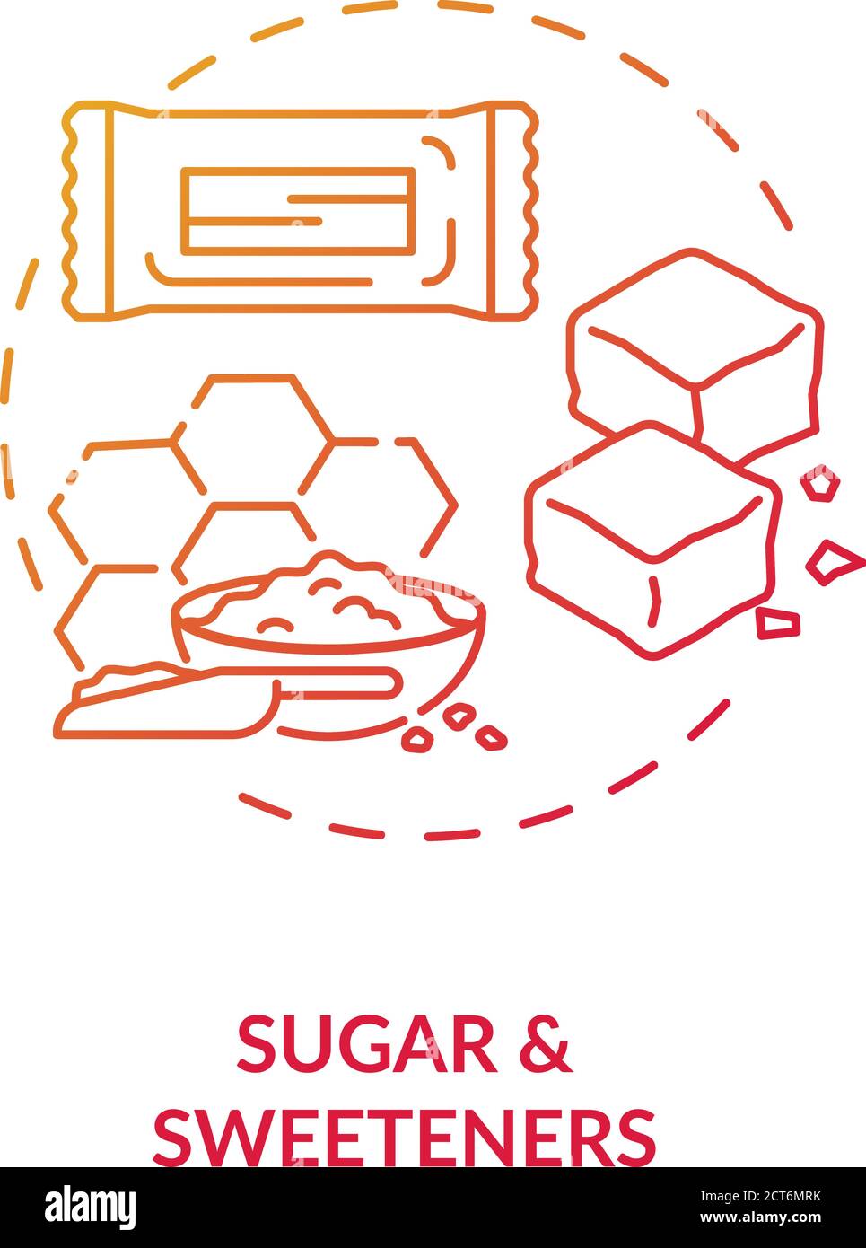 Sugar and sweeteners concept icon Stock Vector Image & Art - Alamy